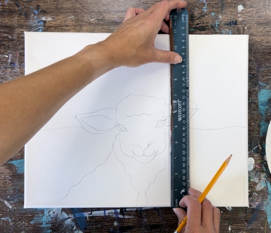 "Sheep Painting" - Acrylic Painting Online Tutorial