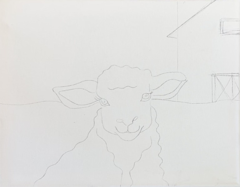 "Sheep Painting" - Acrylic Painting Online Tutorial