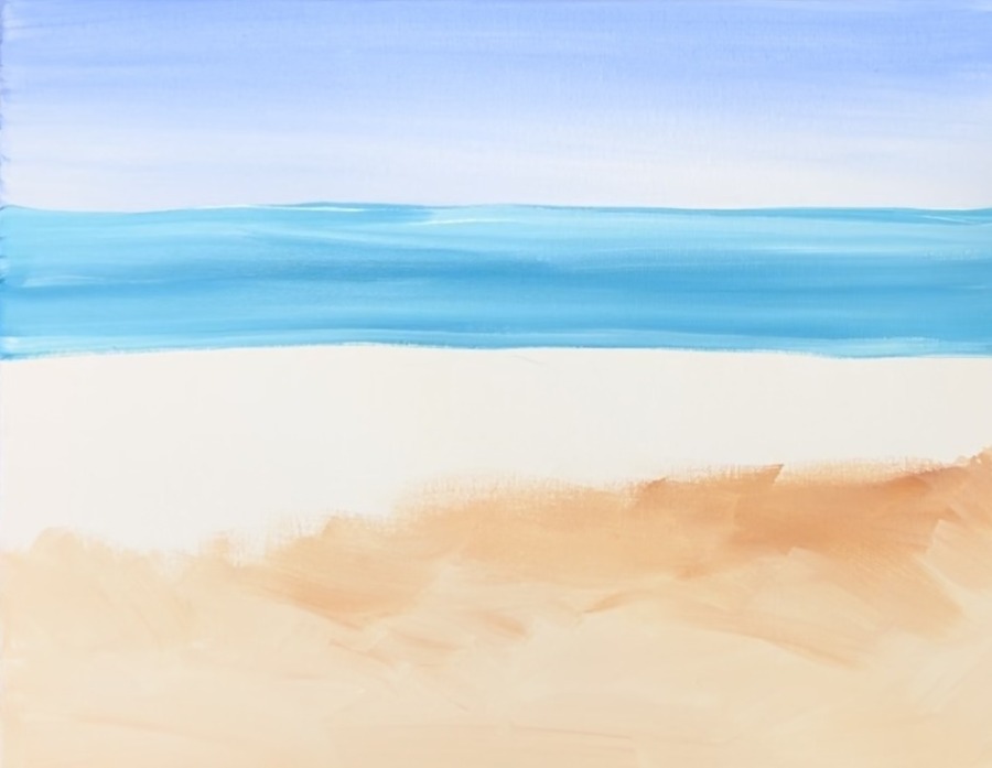 Surfboard Painting - Acrylic Painting Tutorial Online