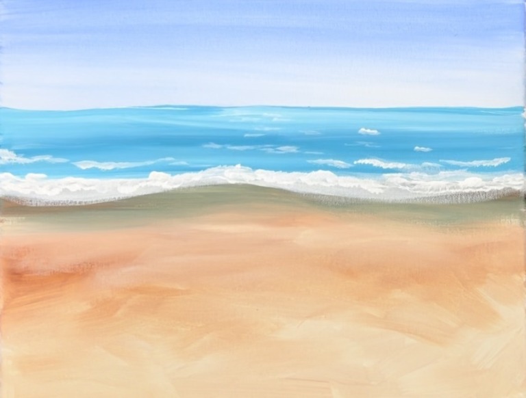 Surfboard Painting - Acrylic Painting Tutorial Online