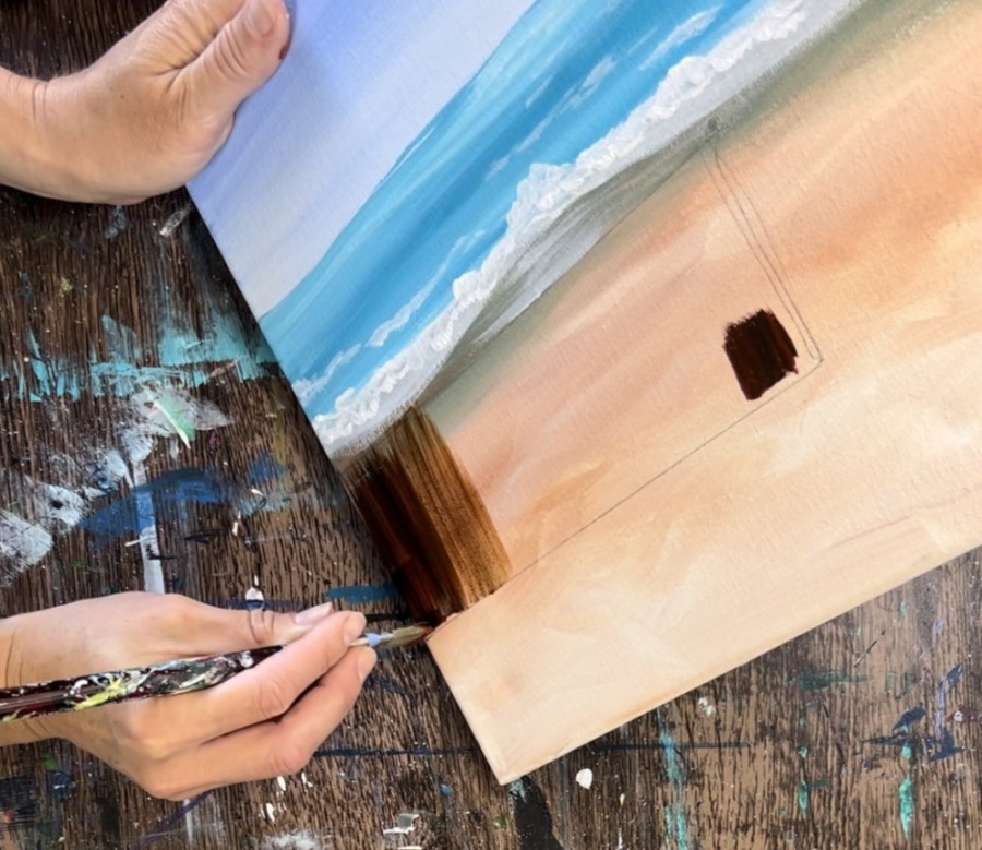 Surfboard Painting - Acrylic Painting Tutorial Online