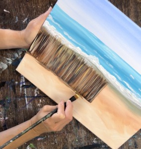 Surfboard Painting - Acrylic Painting Tutorial Online