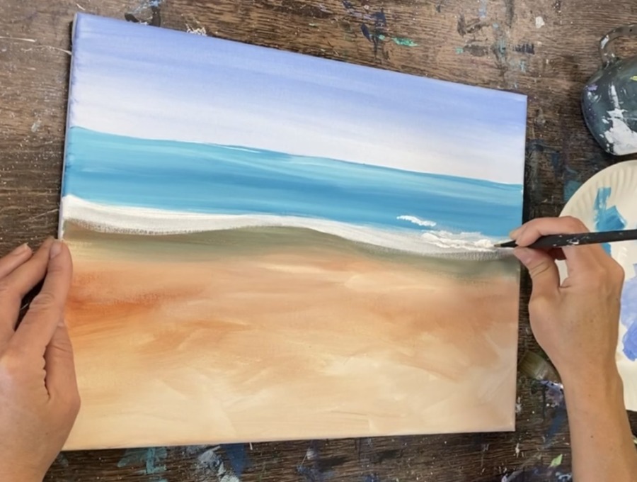 Surfboard Painting - Acrylic Painting Tutorial Online