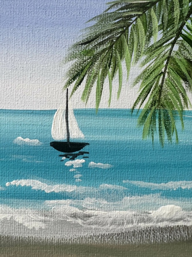 Surfboard Painting - Acrylic Painting Tutorial Online