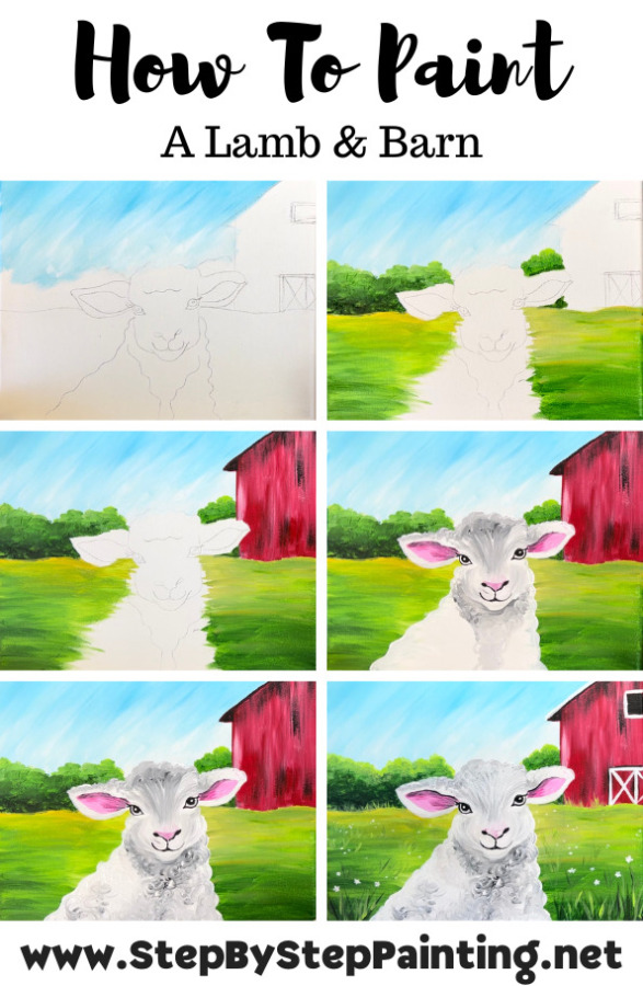 "Sheep Painting" - Acrylic Painting Online Tutorial