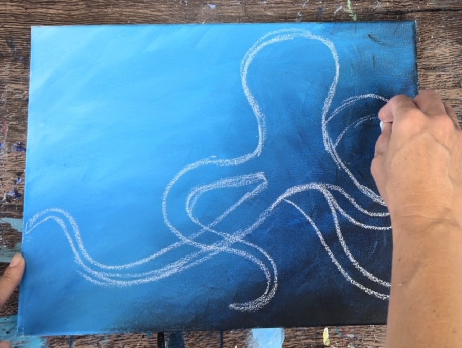 How To Paint An Octopus - Step By Step Painting Tutorial