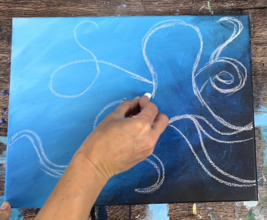 How To Paint An Octopus - Step By Step Painting Tutorial