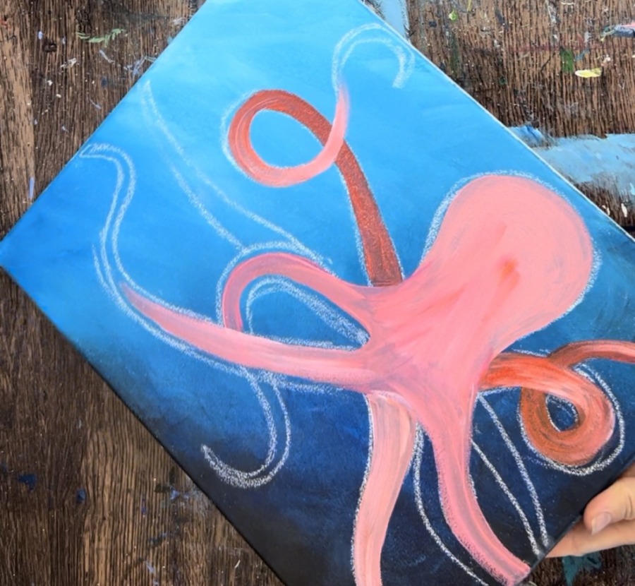 How To Paint An Octopus - Step By Step Painting Tutorial