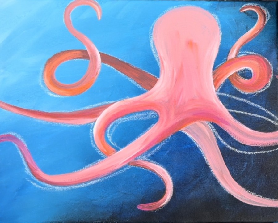 How To Paint An Octopus - Step By Step Painting Tutorial