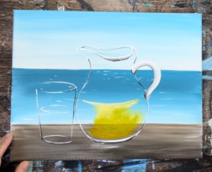 How To Paint "Lemonade By The Ocean" - Acrylic Painting Tutorial ...