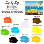 How To Paint "Lemonade By The Ocean" - Acrylic Painting Tutorial ...