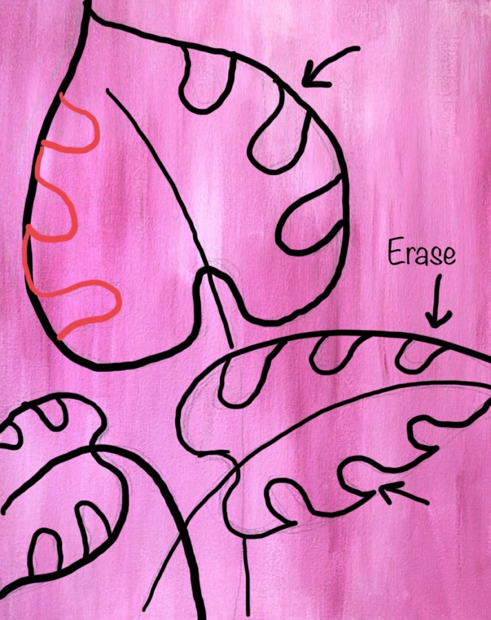 Monstera Leaf Aesthetic - Acrylic Painting Tutorial - Tracie Kiernan ...