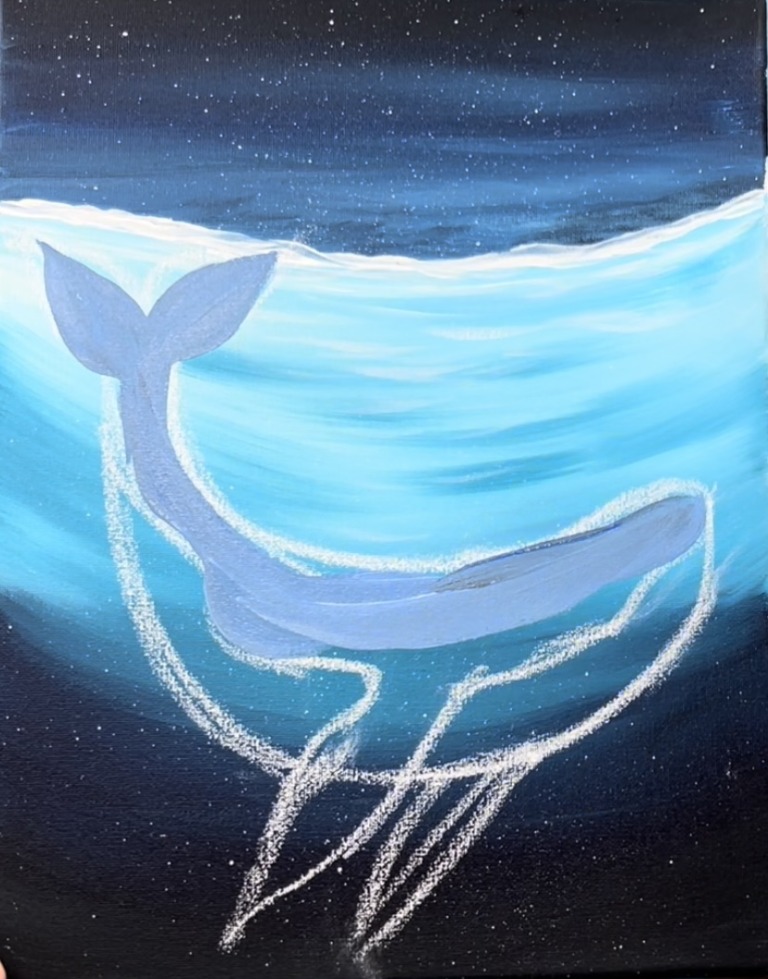How To Paint A Blue Whale - Step By Step Tutorial - Tracie Kiernan ...