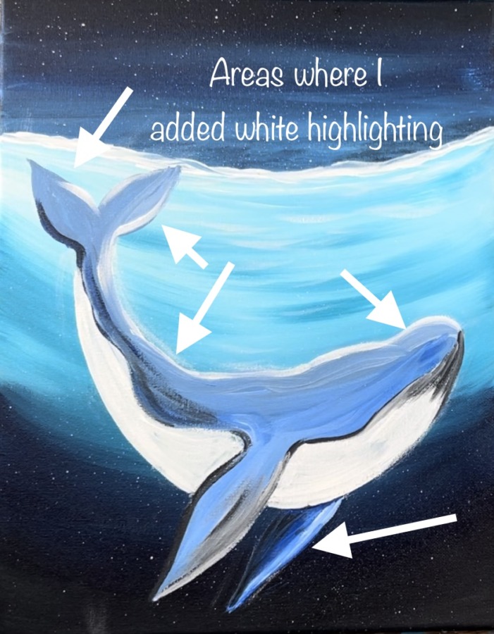 How To Paint A Blue Whale - Step By Step Tutorial - Tracie Kiernan ...