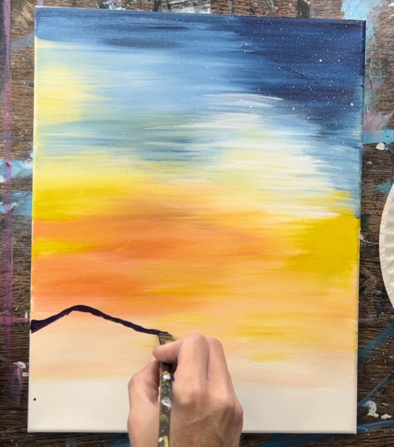 How To Paint "Joshua Trees At Sunset" - Acrylic Painting Tutorial ...