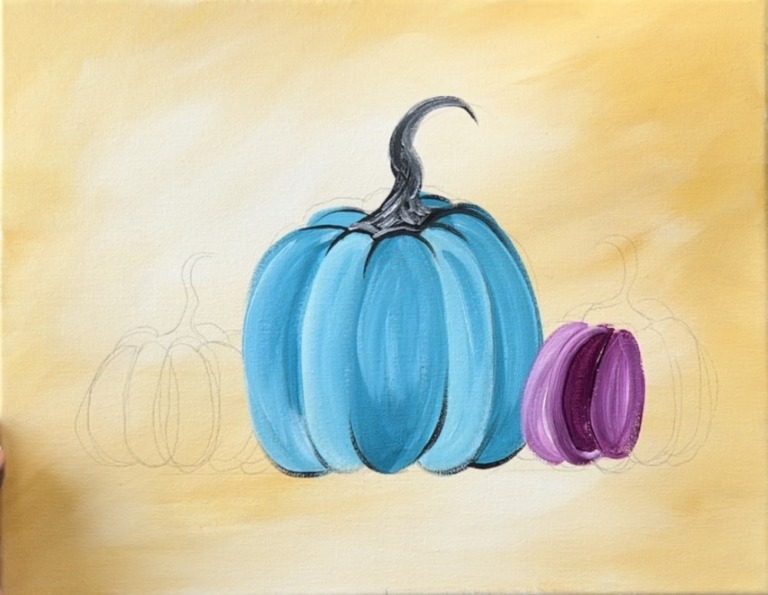 Colorful Floral Pumpkins - Acrylic Painting Tutorial - Tracie Kiernan ...