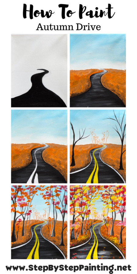 How To Paint "Autumn Drive" - Acrylic Painting Tutorial - Tracie ...