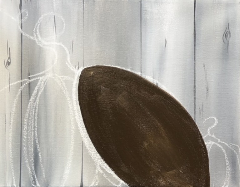 "Fall Football" - Acrylic Painting Tutorial - Tracie Kiernan - Step By ...
