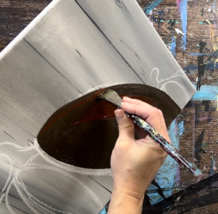 "Fall Football" - Acrylic Painting Tutorial - Tracie Kiernan - Step By ...