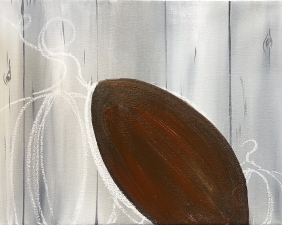 "Fall Football" - Acrylic Painting Tutorial - Tracie Kiernan - Step By ...
