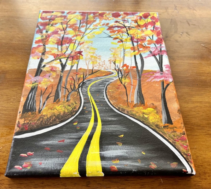 How To Paint "Autumn Drive" - Acrylic Painting Tutorial - Tracie ...