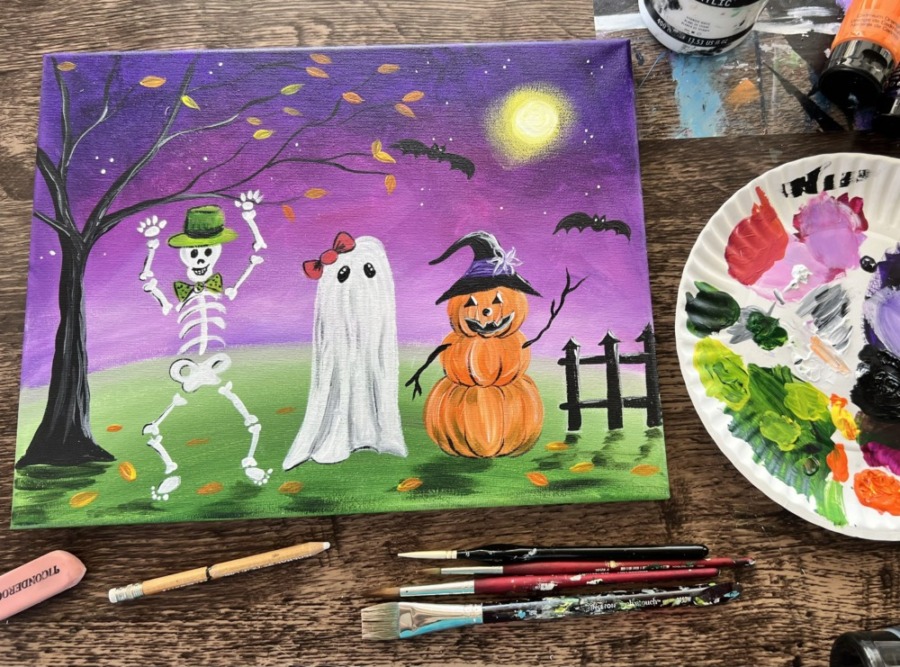 How To Paint "Halloween Friends" - Acrylic Painting Tutorial - Tracie ...
