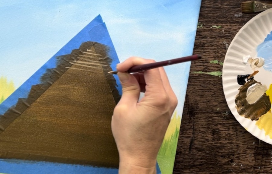 How To Paint A Cozy Fall A Frame Cabin - Acrylic Painting Tutorial ...