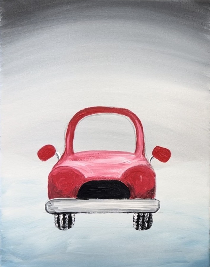 Christmas Car Painting - "Bringing Home Joy" - Acrylic Tutorial ...