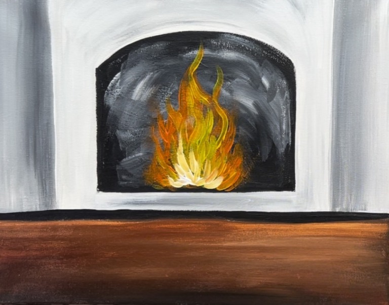 How To Paint "Fireplace Besties" - Acrylic Painting Tutorial - Tracie ...