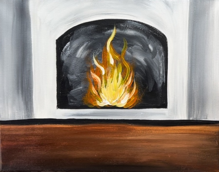 How To Paint "Fireplace Besties" - Acrylic Painting Tutorial - Tracie ...