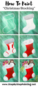 How To Paint A "Christmas Stocking" - Acrylic Painting Tutorial ...