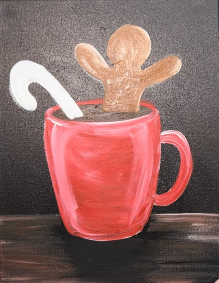 Gingerbread Cocoa - Acrylic Painting Tutorial - Tracie Kiernan - Step ...