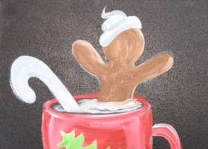 Gingerbread Cocoa - Acrylic Painting Tutorial - Tracie Kiernan - Step ...