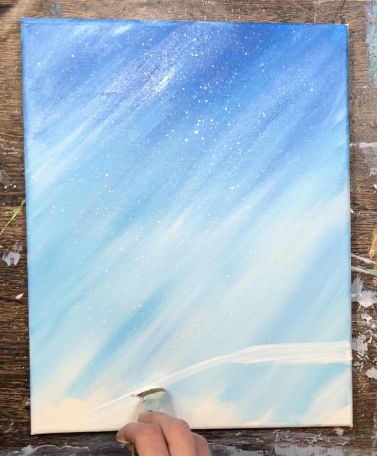 How To Paint "Silver Bells" - Acrylic Painting Winter Landscape ...