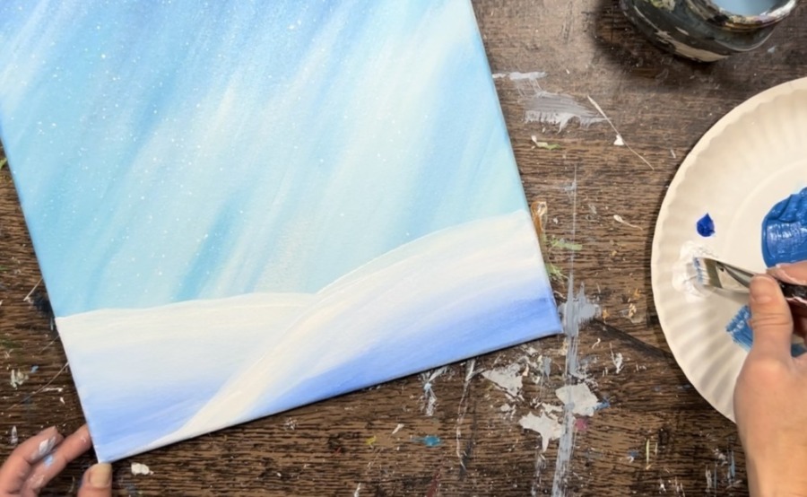 How To Paint "Silver Bells" - Acrylic Painting Winter Landscape ...