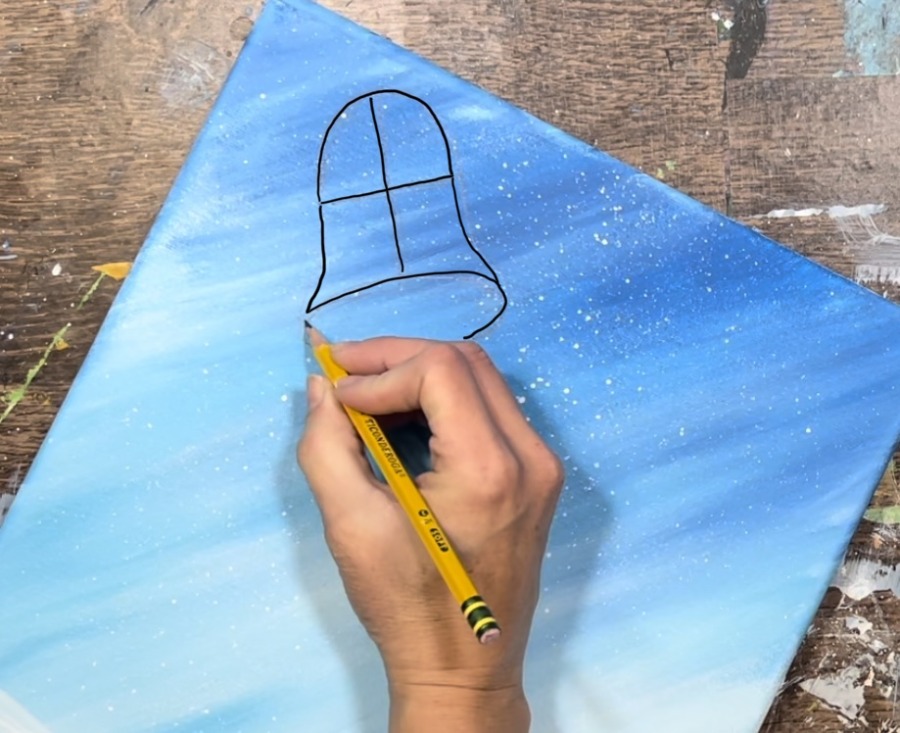 How To Paint "Silver Bells" - Acrylic Painting Winter Landscape ...