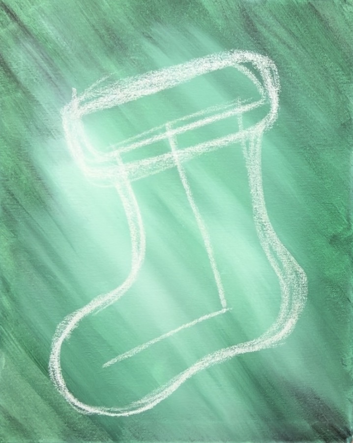 How To Paint A "Christmas Stocking" - Acrylic Painting Tutorial ...