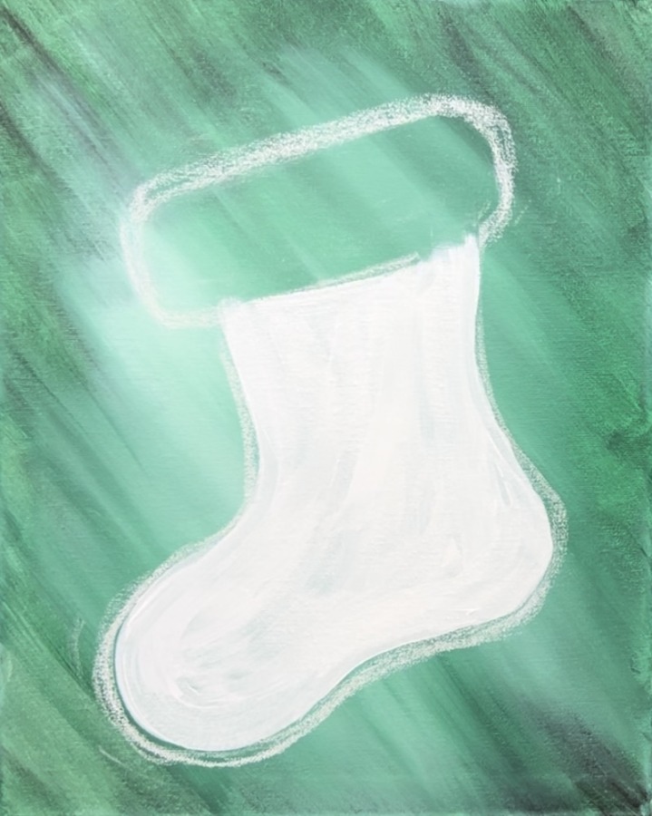 How To Paint A "Christmas Stocking" - Acrylic Painting Tutorial ...