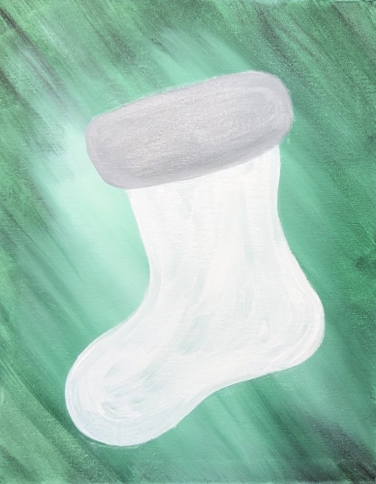 How To Paint A "Christmas Stocking" - Acrylic Painting Tutorial ...
