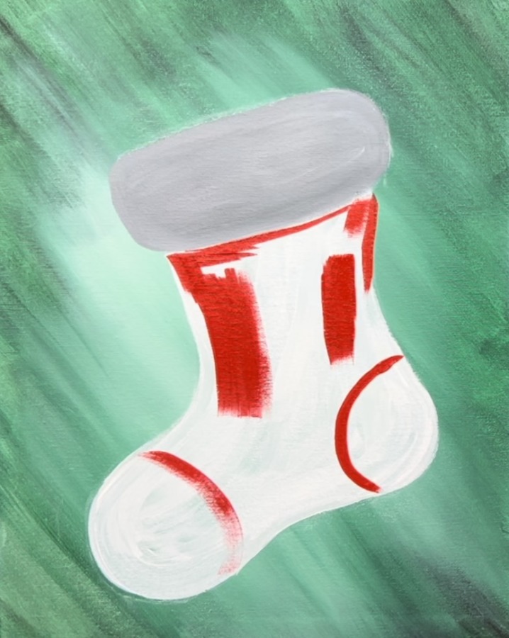 How To Paint A "Christmas Stocking" - Acrylic Painting Tutorial ...