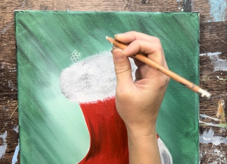 How To Paint A "Christmas Stocking" - Acrylic Painting Tutorial ...