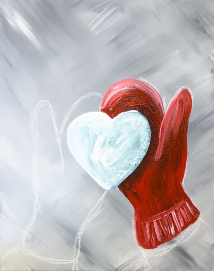 "Mittens Love" - Acrylic Painting Tutorial - Tracie Kiernan - Step By ...
