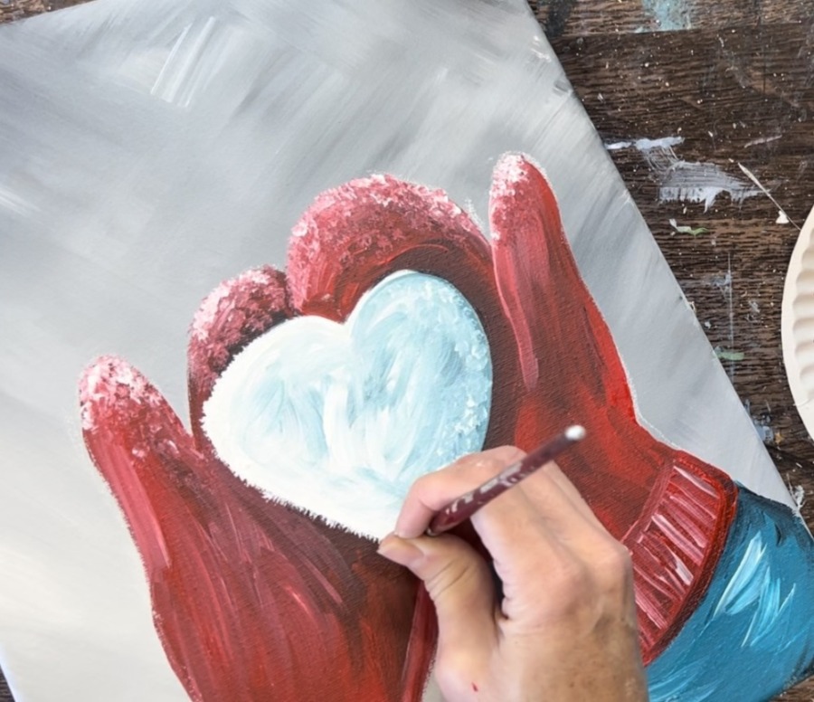 "Mittens Love" - Acrylic Painting Tutorial - Tracie Kiernan - Step By ...