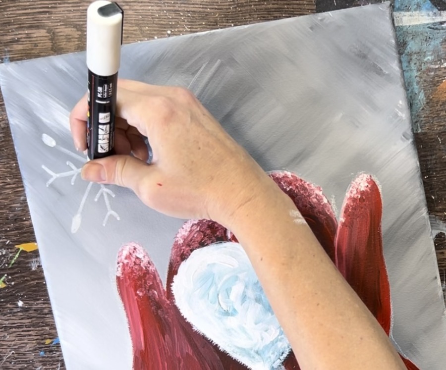 "Mittens Love" - Acrylic Painting Tutorial - Tracie Kiernan - Step By ...