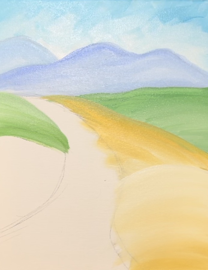 How To Paint A "Tuscan Landscape" - Acrylic Painting Tutorial - Tracie ...