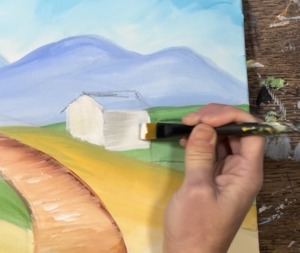 How To Paint A "Tuscan Landscape" - Acrylic Painting Tutorial - Tracie ...