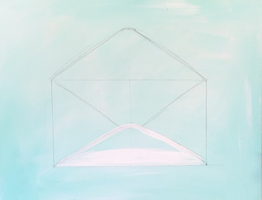 How To Paint - "For You ️" - Floral Envelope - Tracie Kiernan - Step By ...