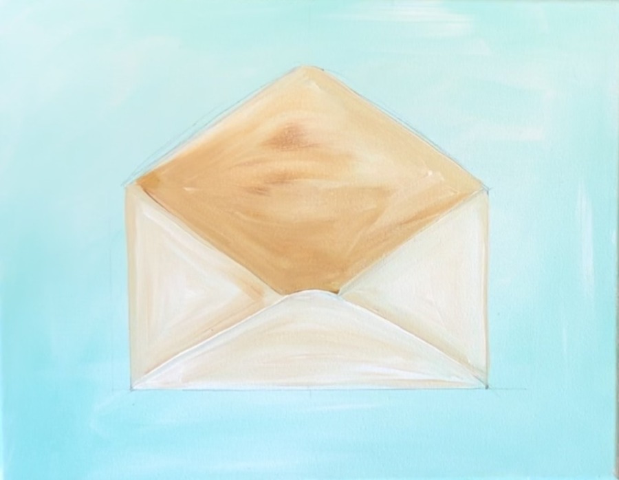 How To Paint - "For You ️" - Floral Envelope - Tracie Kiernan - Step By ...