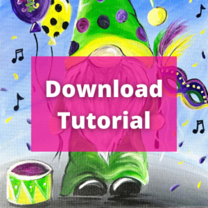 How To Paint A "Mardi Gras Gnome" - Acrylic Painting Tutorial - Tracie ...