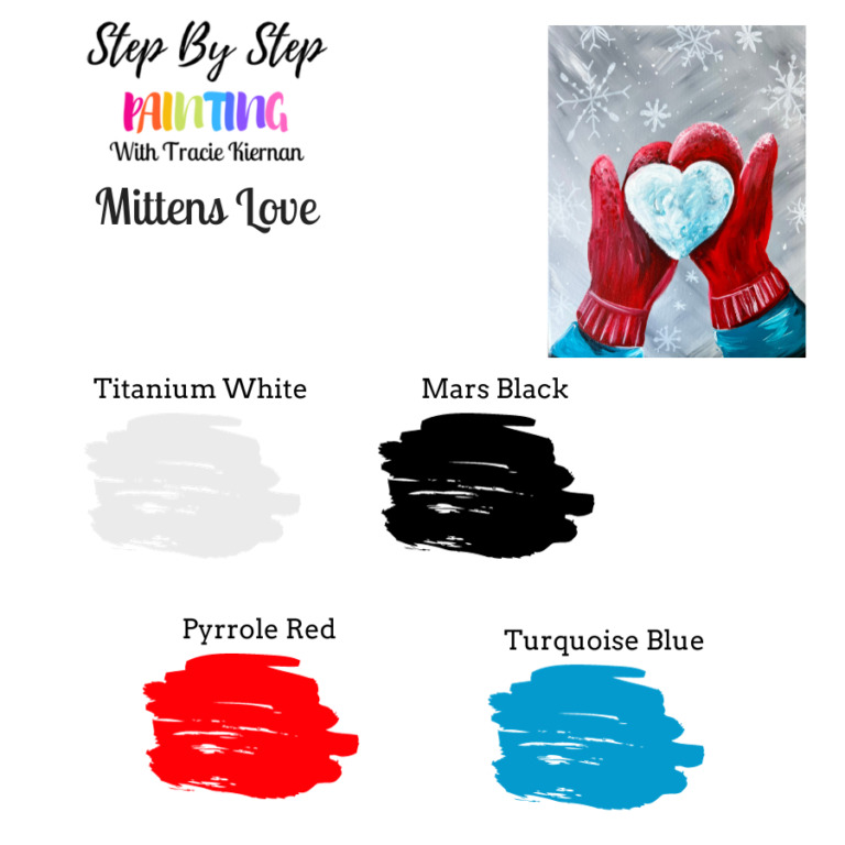 "Mittens Love" - Acrylic Painting Tutorial - Tracie Kiernan - Step By ...